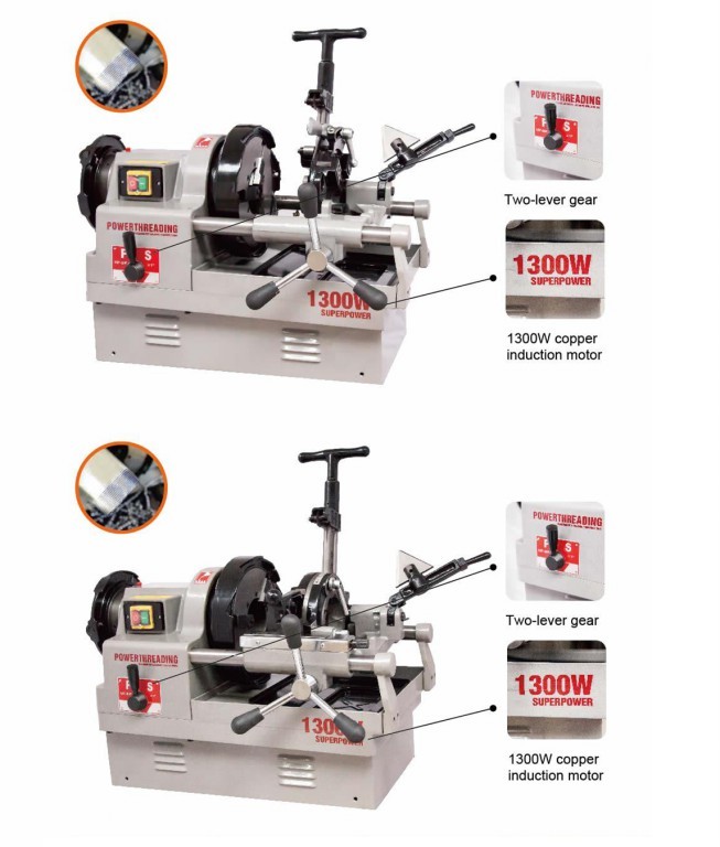 STT80N2 Custom 1300W Automatic 3 Inch Portable Electric Pipe Threader